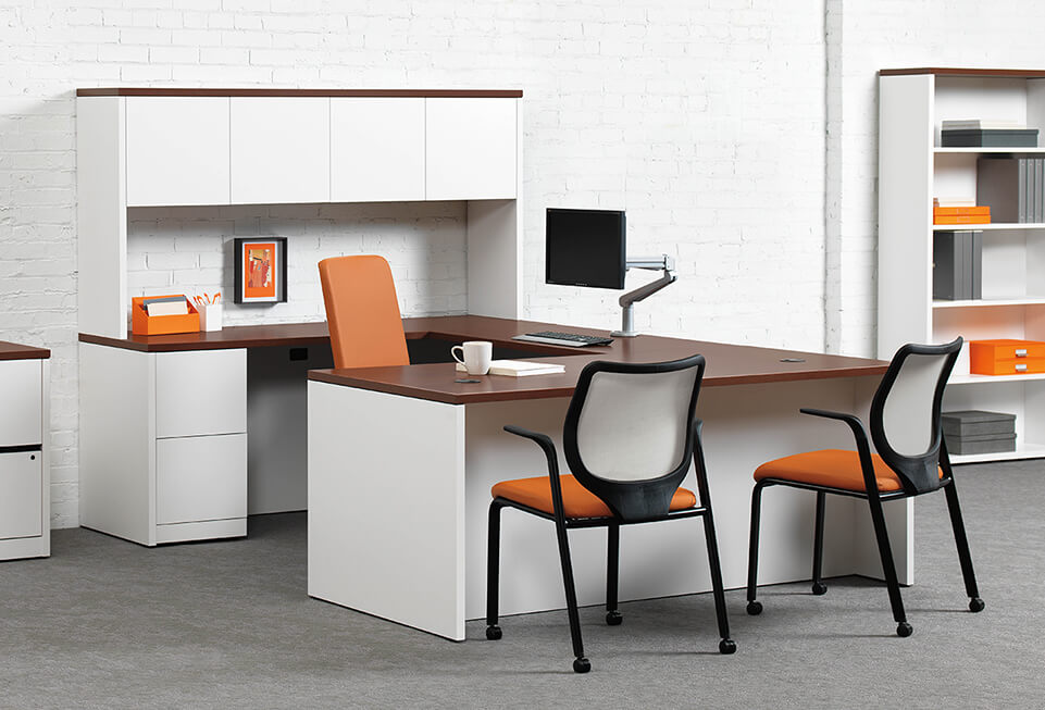 HON 10500 Nucleus Monitor Arm Desks – LPS Office Interiors