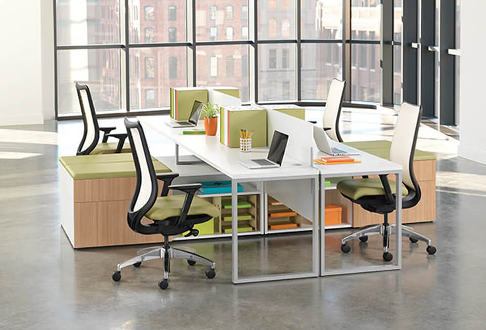 HON Voi Benching Station Bull Pen – LPS Office Interiors