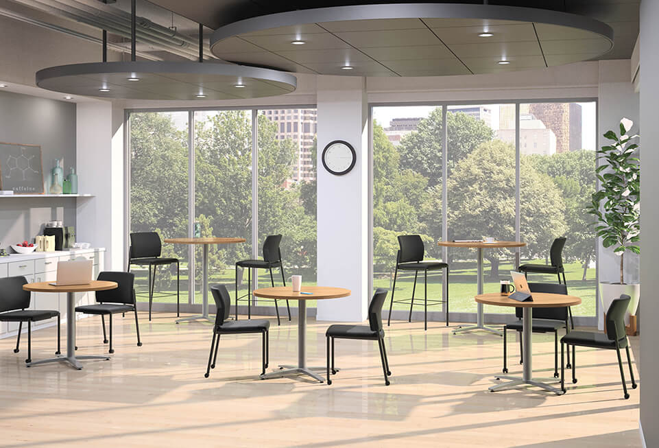 HON Cafe Between HSGS6 Round Cafeteria & Lounge – LPS Office Interiors