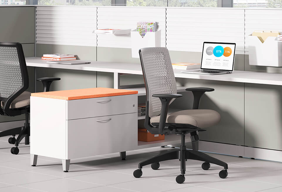 HON Solve Titanium Chairs Contain Seating – LPS Office Interiors